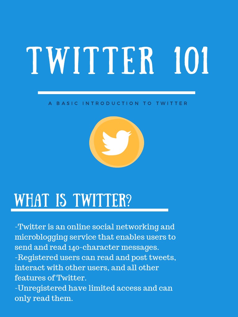 Twitter 101: A Basic Introduction To Twitter | PDF | Hashtag | Websites
