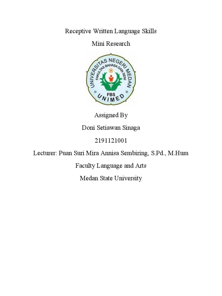 Receptive Written Language Skills | PDF | Neuropsychology | Teachers