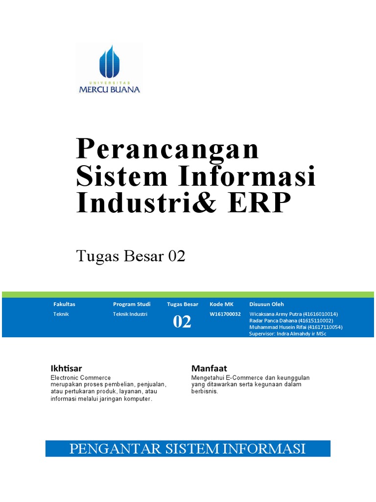 Tugas Besar 02 - E-Commerce - PSII & ERP | PDF | Komputer