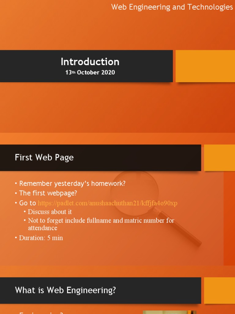 Topic 1 Introduction To Web Engineering | PDF | Web Application | World ...