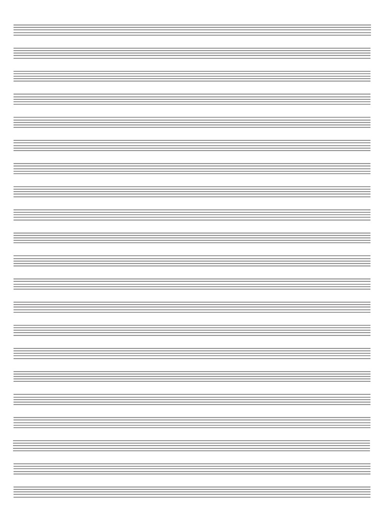 Hoja Pautada Oficio PDF | PDF