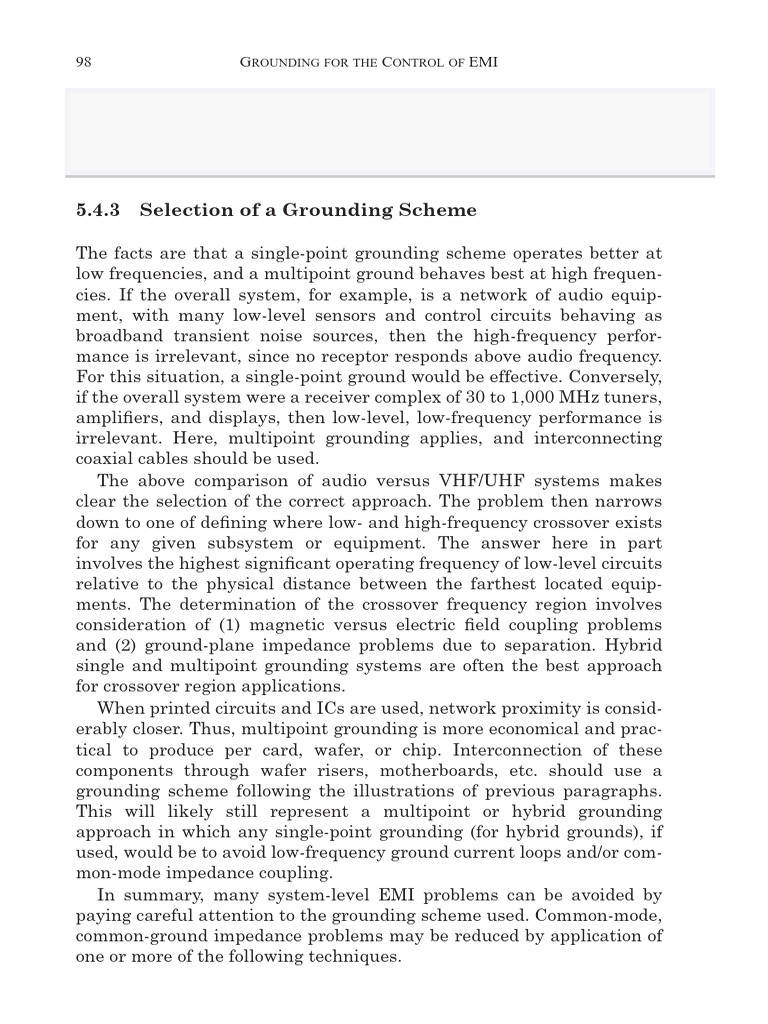 EMI Grounding Techniques | PDF | Electromagnetic Interference | Coaxial ...