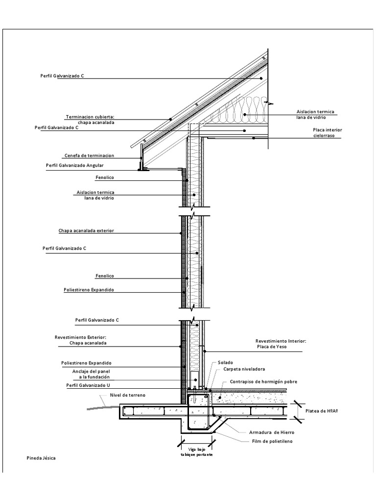 Corte Estructura Steel Frame | PDF