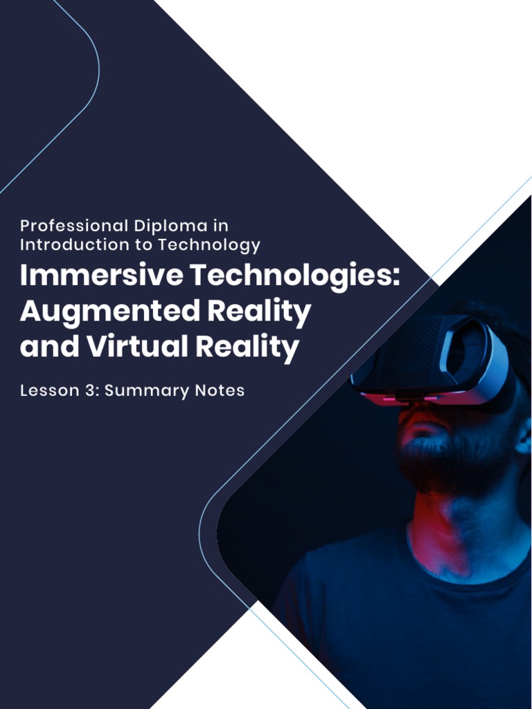 Coding and Technology Module 1 Lesson 3 Summary Notes | Virtual Reality ...