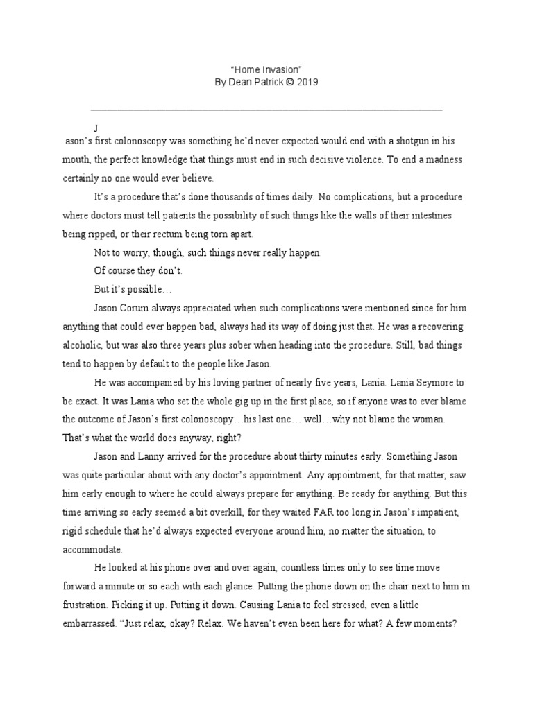 "Home Invasion" by Dean Patrick 2019 | PDF | Mystery, Thriller & Crime ...