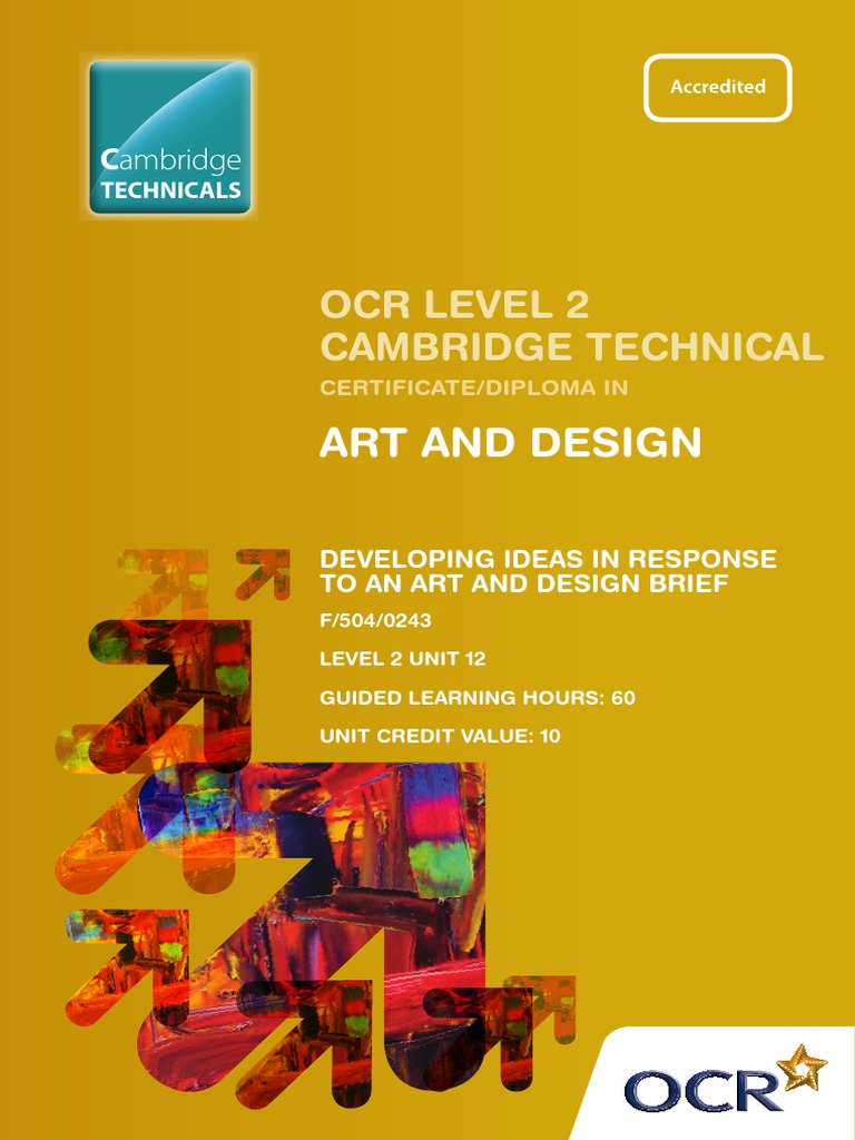 Art and Design: Ocr Level 2 Cambridge Technical | PDF | Design | Learning