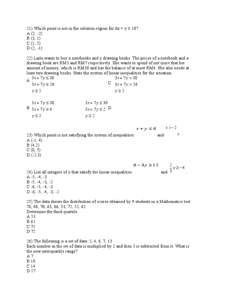 Final Mat F4 | PDF | Teaching Mathematics | Science