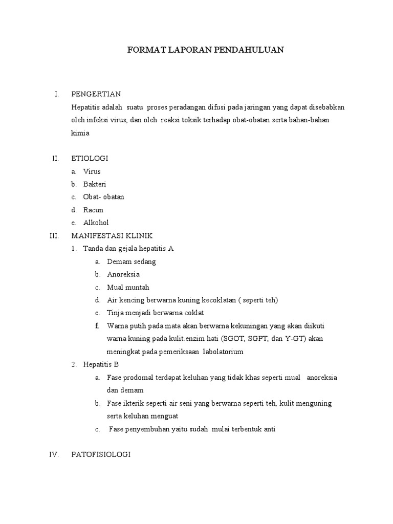Panduan Lengkap Hepatitis: Gejala & Penanganan | PDF
