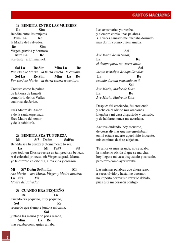 12 Cantos A Maria | PDF | María, madre de Jesús | Cristo (título)