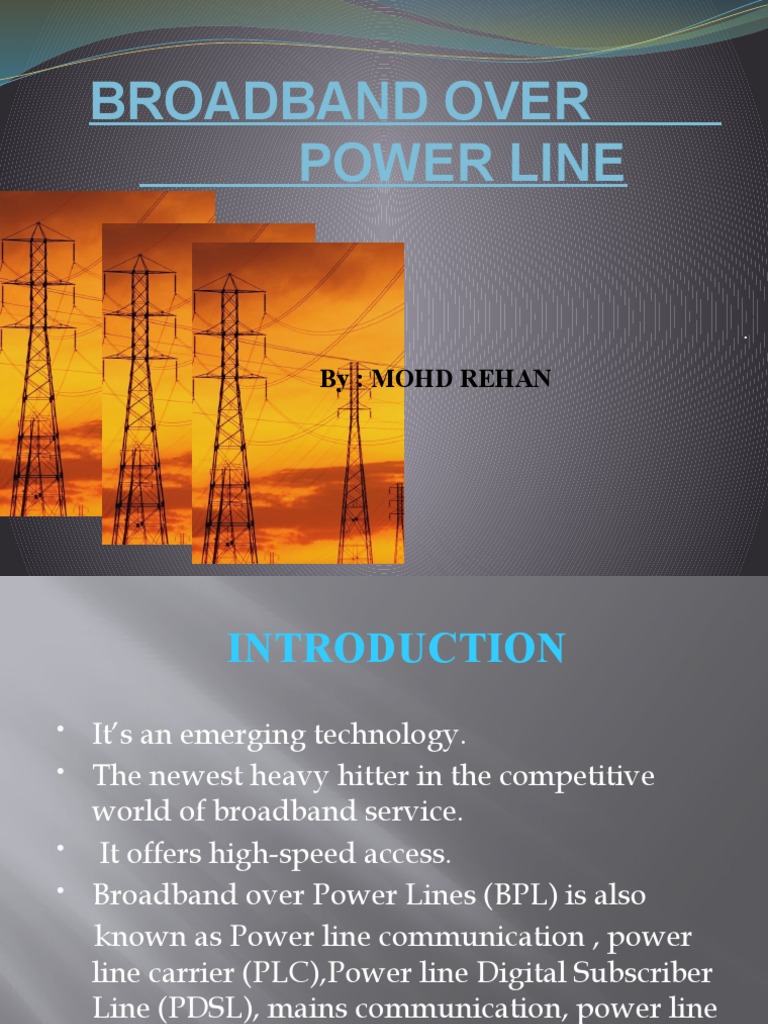Broadband Over Power Line | PDF | Broadband | Internet Access