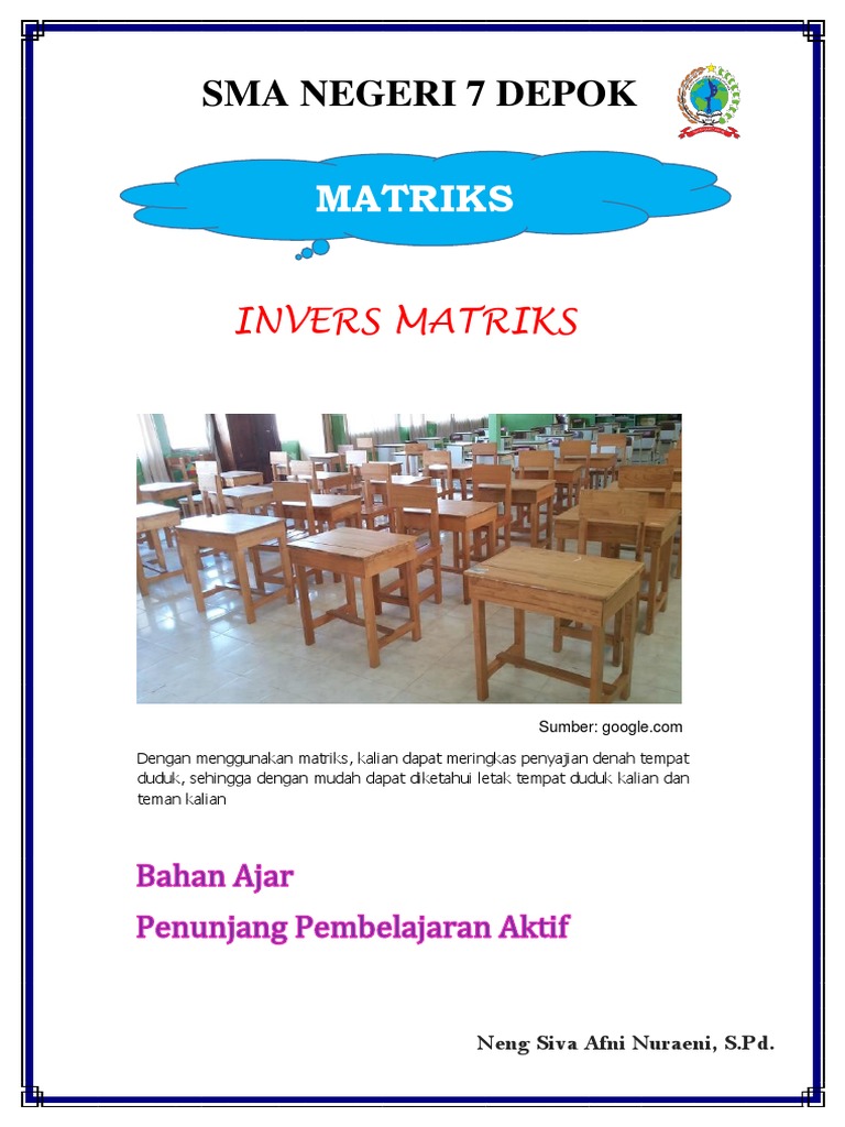 Invers Matriks PDF | PDF | Metode & Bahan Ajar