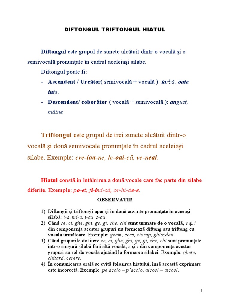 Diftong Triftong Hiat | PDF