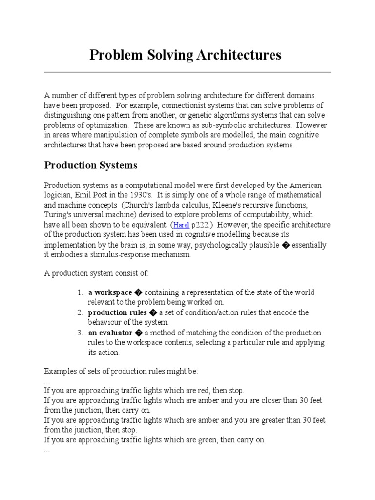 Cognitive Problem Solving Systems | PDF | Computability Theory | Formalism (Deductive)