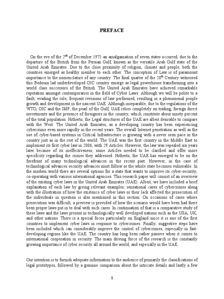 UAE Cyber Crime Laws Overview | PDF | Cybercrime | United Arab Emirates