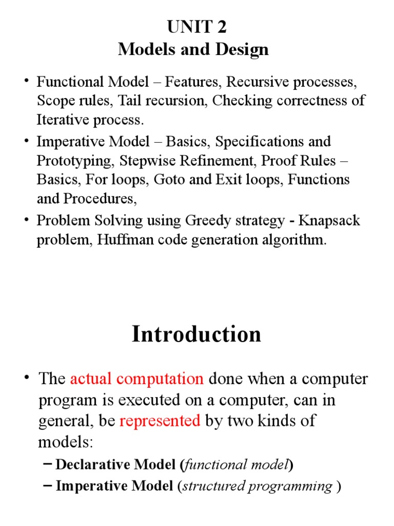 Final Unit 2 | PDF | Subroutine | Function (Mathematics)