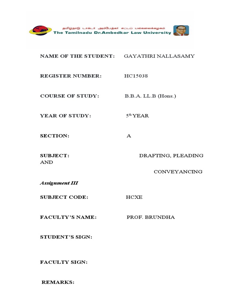 DPC Assignment - III | Download Free PDF | Mortgage Law | Lease