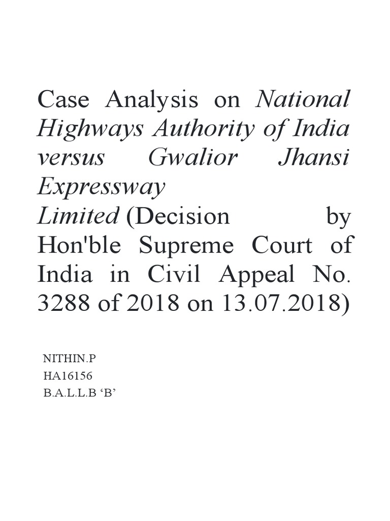 Case Study | PDF | Supreme Court Of India | Constitutional Law