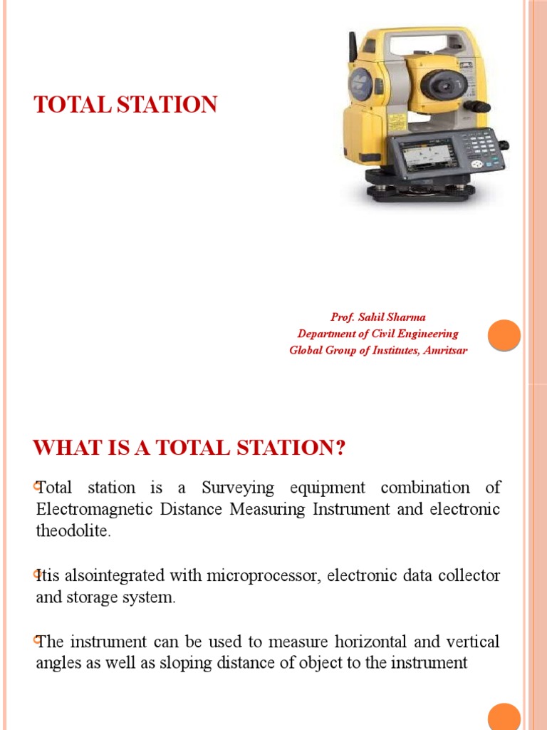 Total Station | PDF | Surveying | Scientific Observation