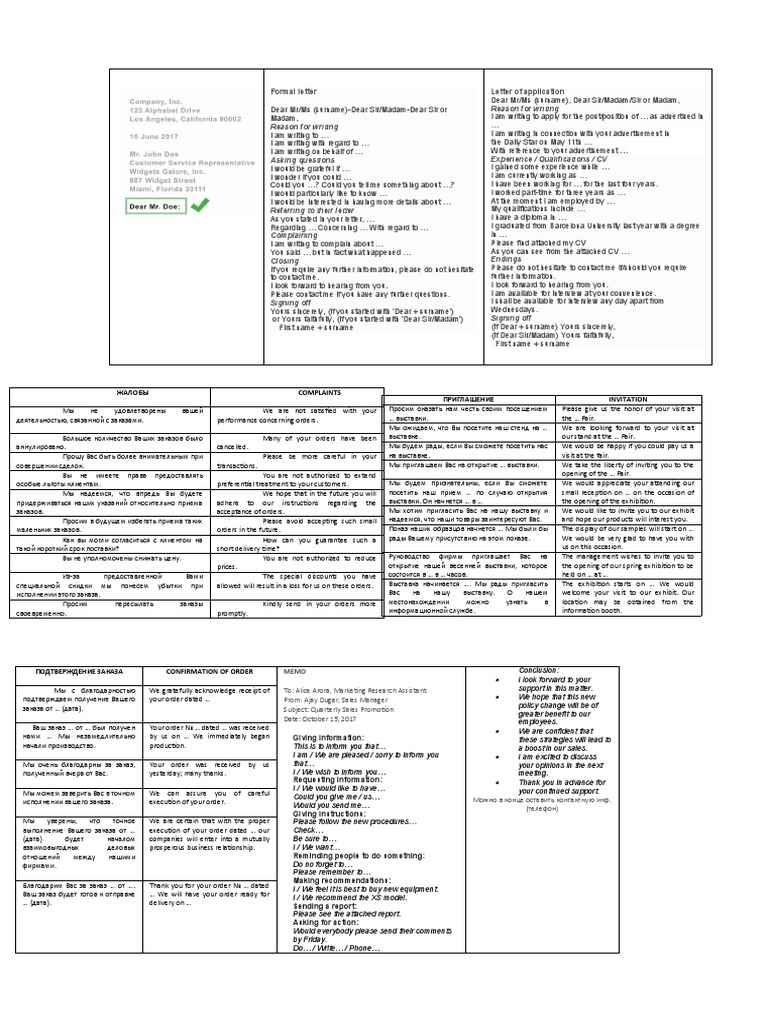 Reason For Writing: Formal Letter Letter of Application | PDF | Business