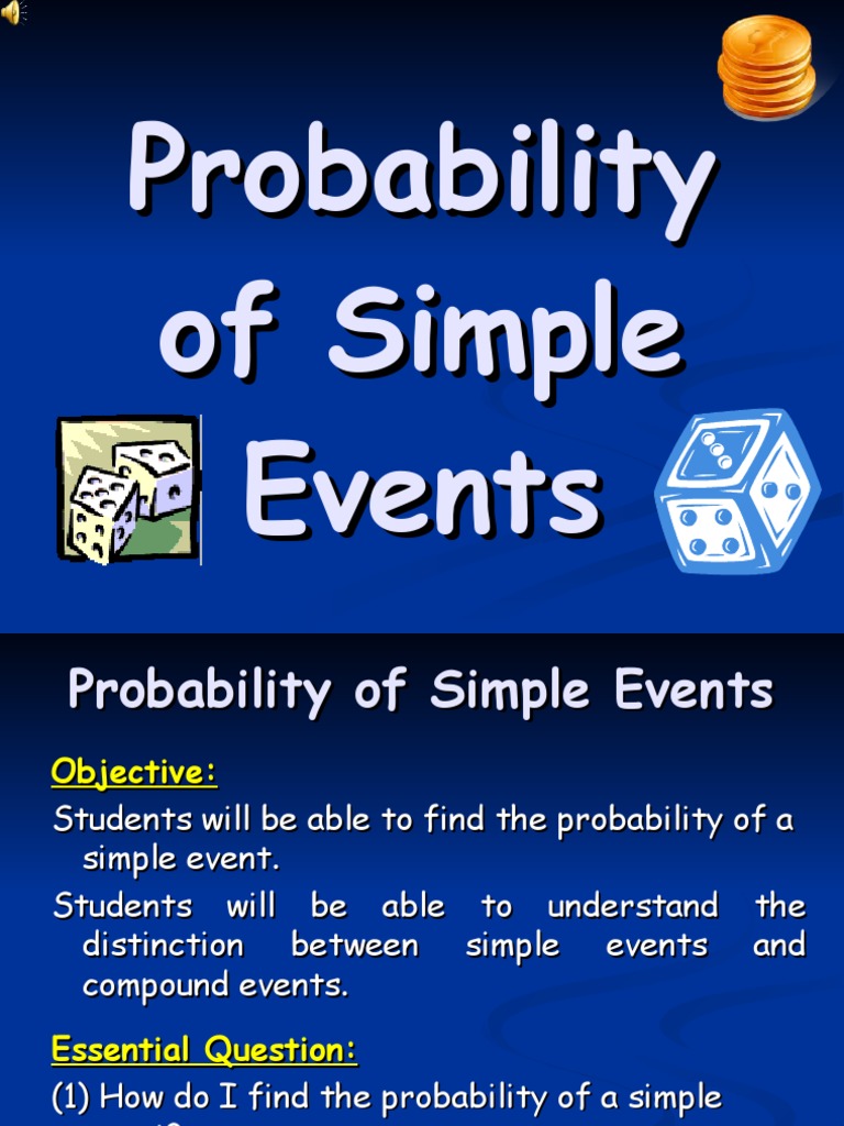 Understanding Simple Event Probability | PDF | Odds | Probability