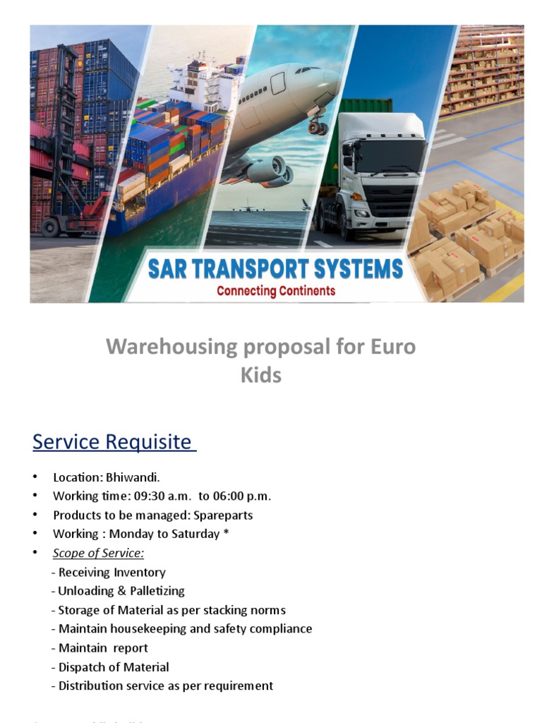 Warehouse Proposal - Euro Kids | PDF