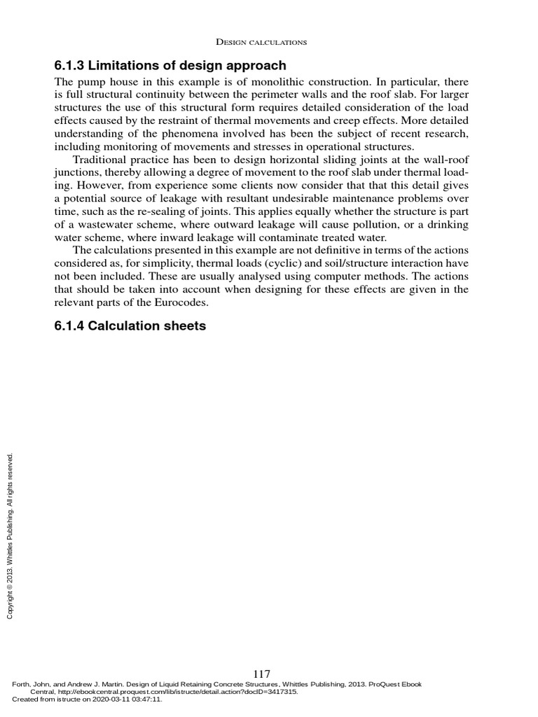 Design of Liquid Retaining Concrete Structures - (PG 127 - 127) | PDF | Civil Engineering | Water
