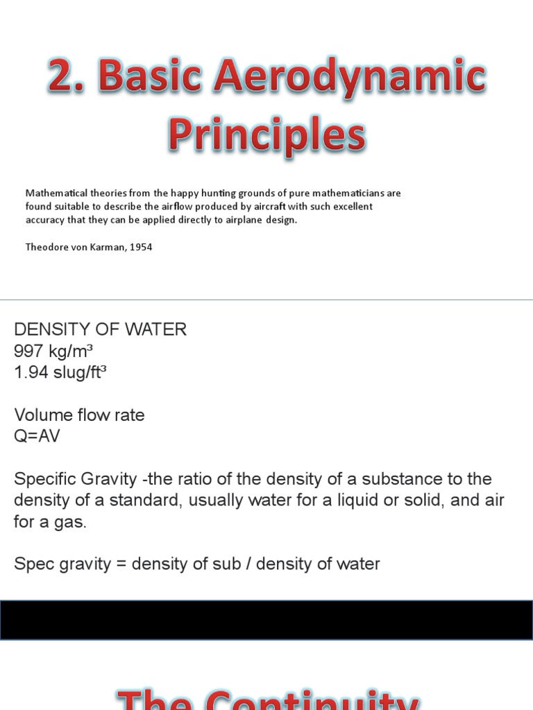 Basic Aerodynamic Principles Explained | PDF | Aerodynamics | Fluid ...