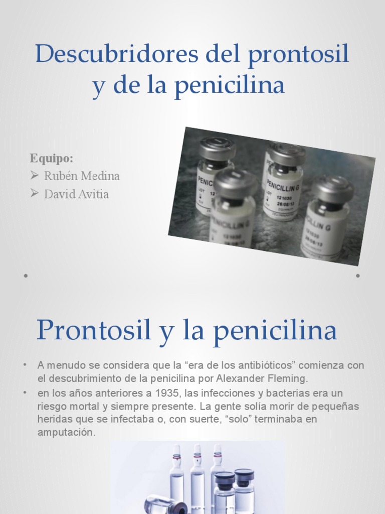 Prontosil: El primer antibiótico efectivo | PDF | Penicilina | Drogas