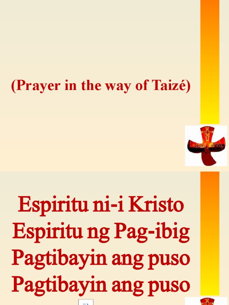 Prayer in The Way of Taize New | PDF