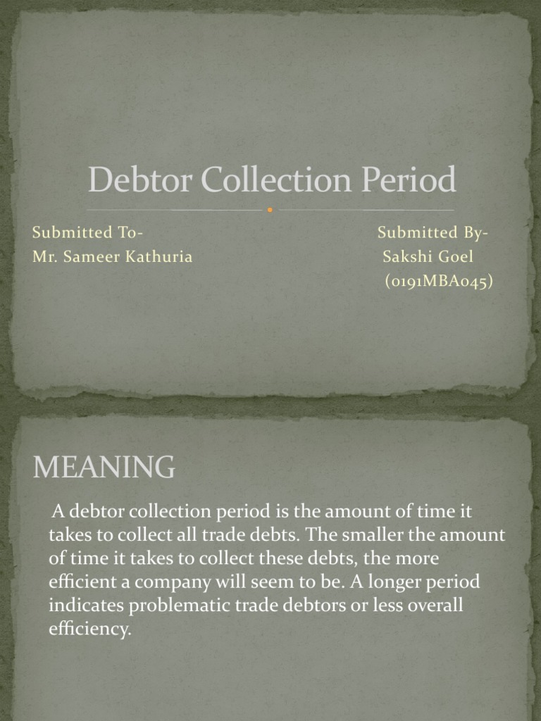 Debtor Collection Period | PDF