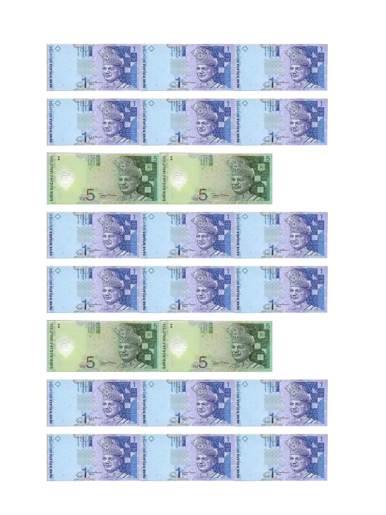 Print Duit Kertas Mainan | PDF