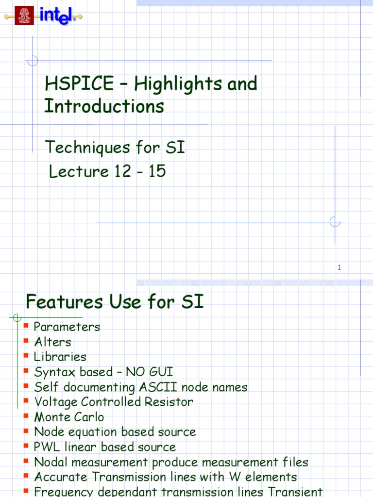 Class12 15 HSPICE | Download Free PDF | Spice | Electrical Network