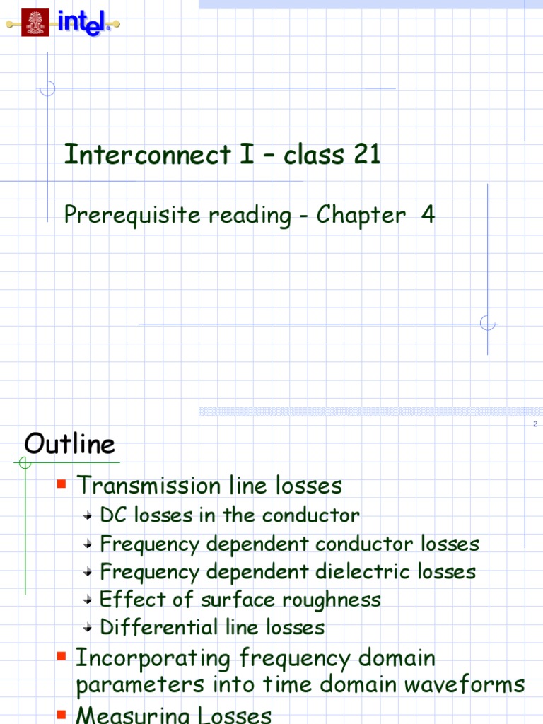 Interconnect I - Class 21: Prerequisite Reading - Chapter 4 | PDF | Dielectric | Electrical ...