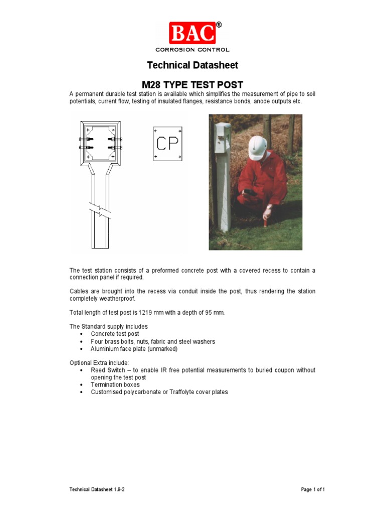 1.9-2 M28 Type Test Post | PDF