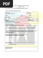 Rancangan Perlaksanaan Aktiviti (Rpa) : (Taska Permata NCDRC Upsi) | PDF