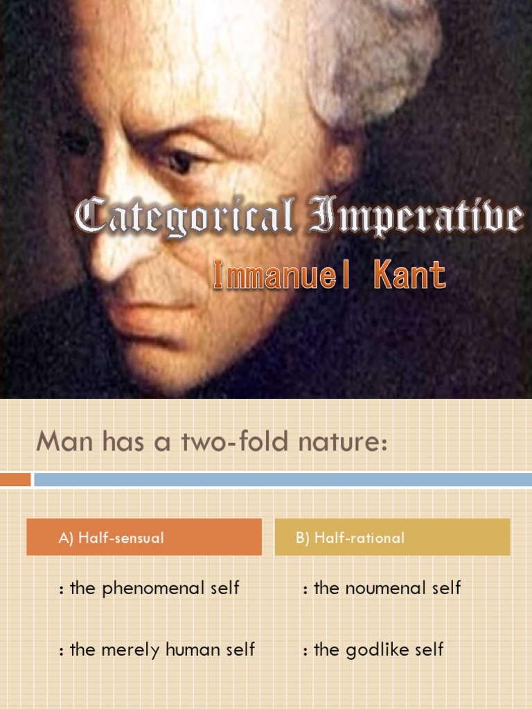 Categorical Imperative - Kant | PDF | Noumenon | Autonomy