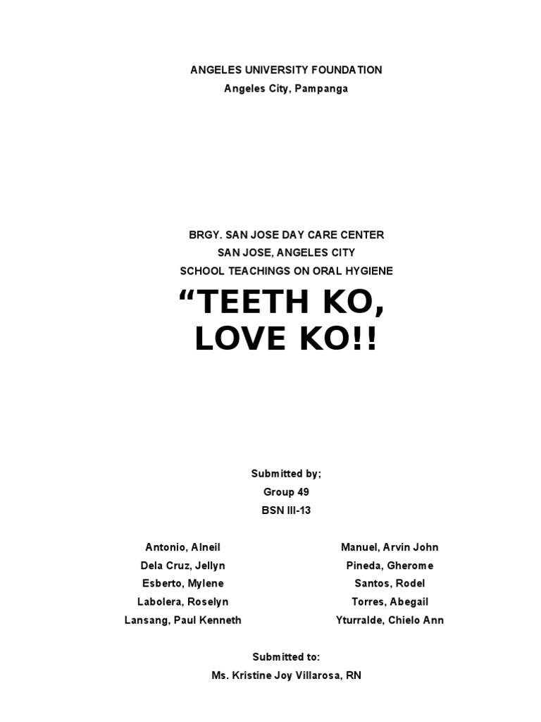 Lesson Plan Dental | PDF | Human Tooth | Oral Hygiene