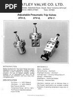 XTV Series Valve Installation Guide | PDF | Valve | Actuator