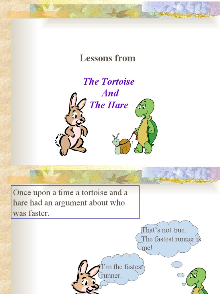 Teamwork Hare and Turtle Story Revisited | PDF | Turtle