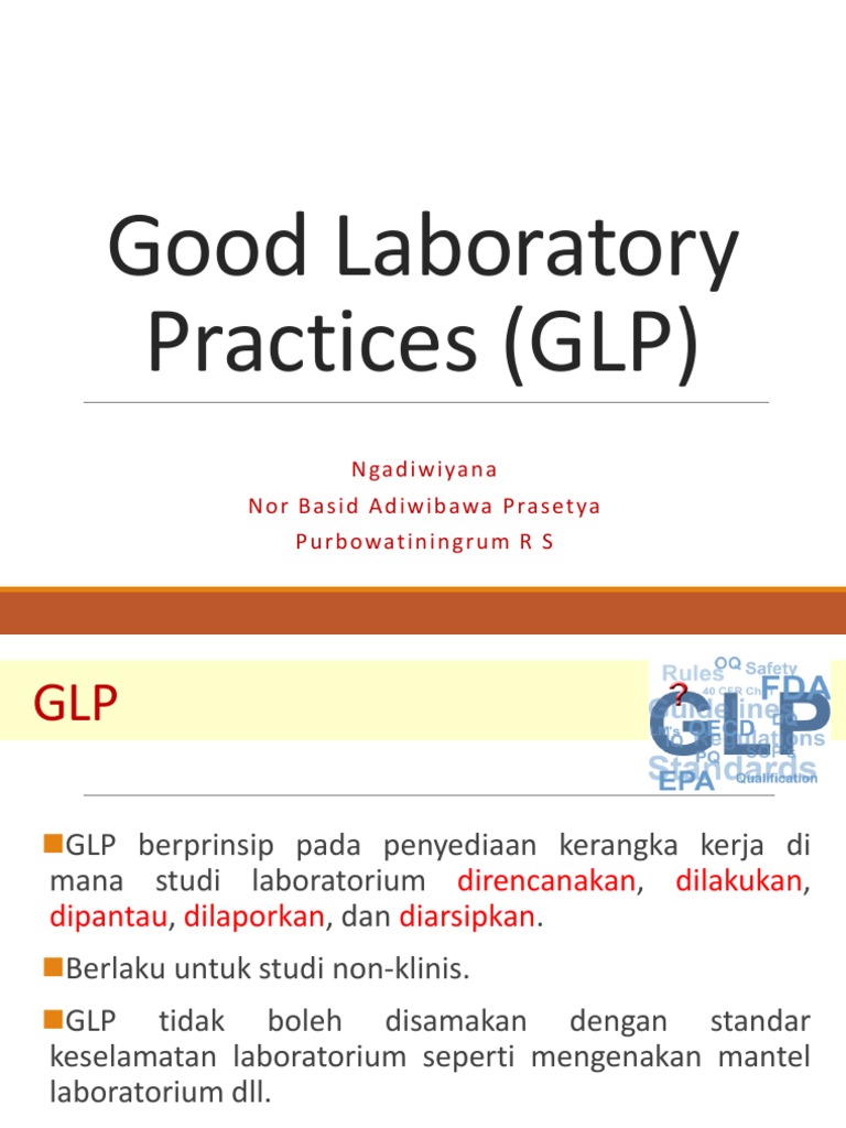 Good Laboratory Practice | PDF
