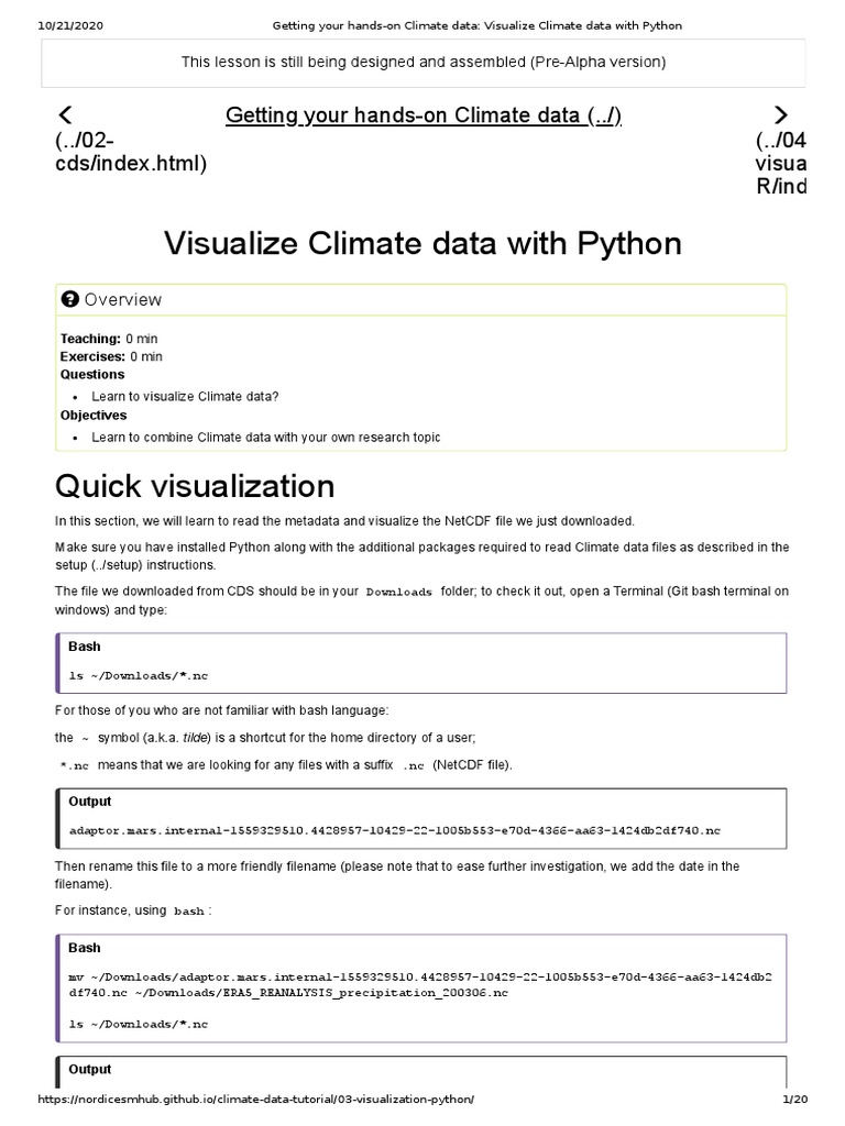 Getting Your Hands On Climate Data Visualize Climate Data With Python
