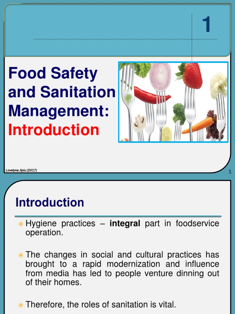 1 Food Safety - Introduction PDF | PDF | Foodborne Illness | Food Safety