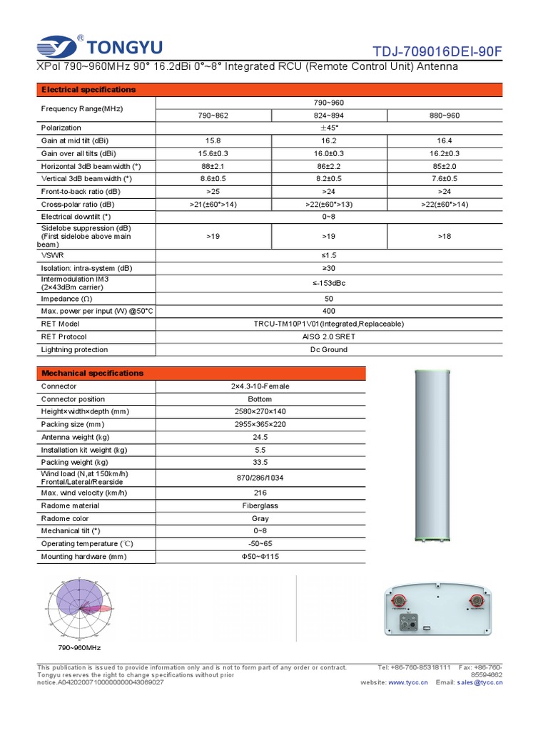 TDJ 709016dei 90F | PDF | Antenna (Radio) | Decibel