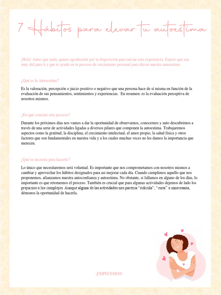 7 Habitos para La Autoestima | PDF | Autoestima | Amor
