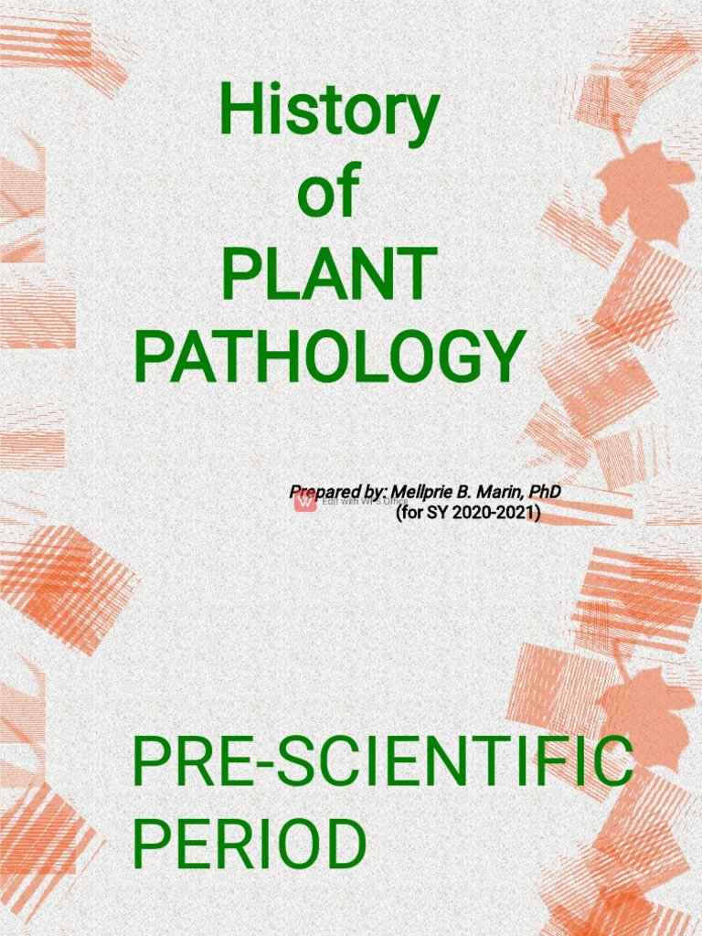 Unit 3. History of Plant Pathology PDF | PDF | Plant Pathology | Plants Unit 3. History of Plant Pathology PDF | PDF | Plant Pathology | Plants