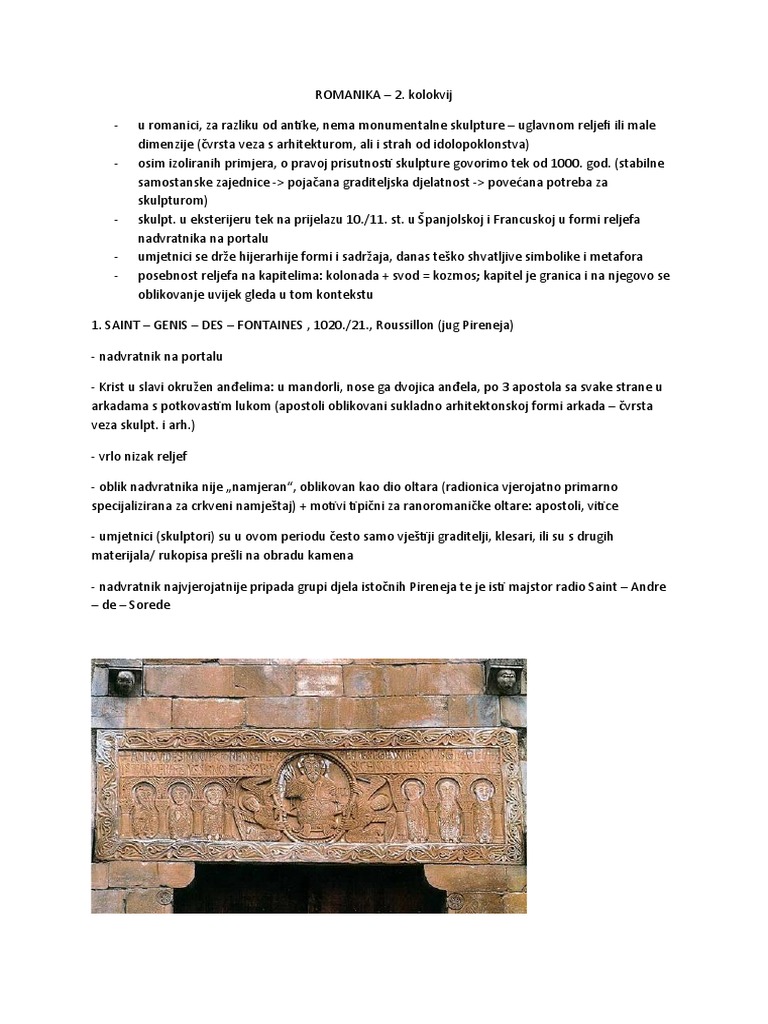 Romanika Skripta Kolokvij 2 | PDF