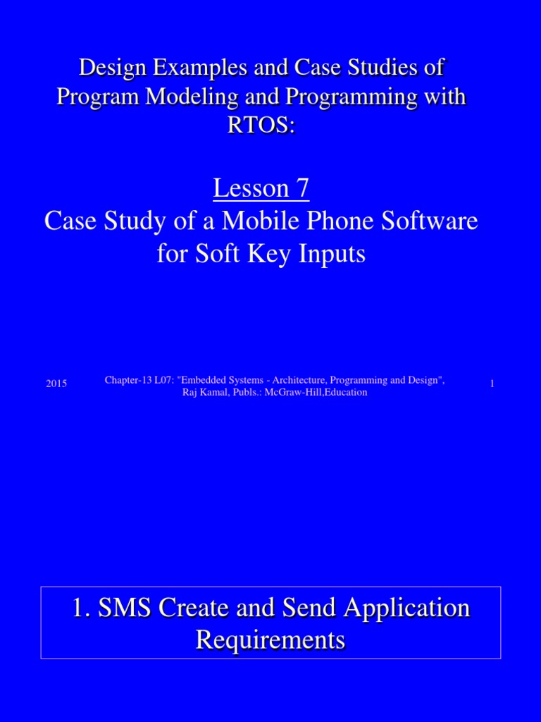 Mobile Phone SMS Software Design | PDF | Embedded System | Menu (Computing)