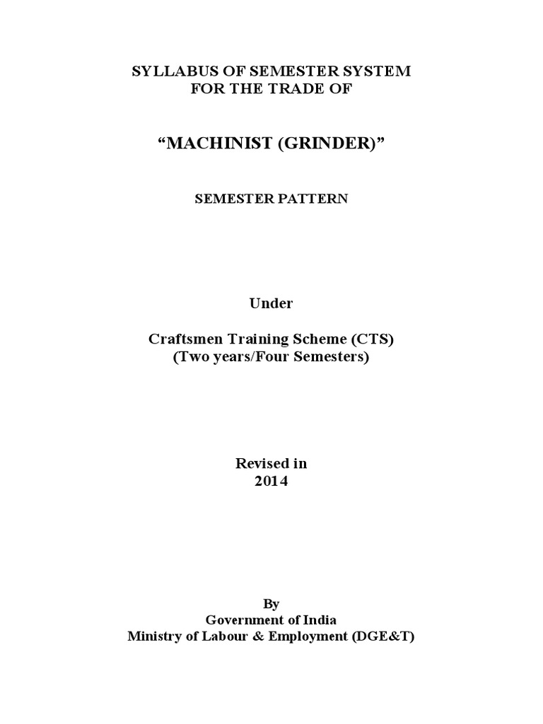 Machinist (Grinder) PDF | PDF | Grinding (Abrasive Cutting) | World ...