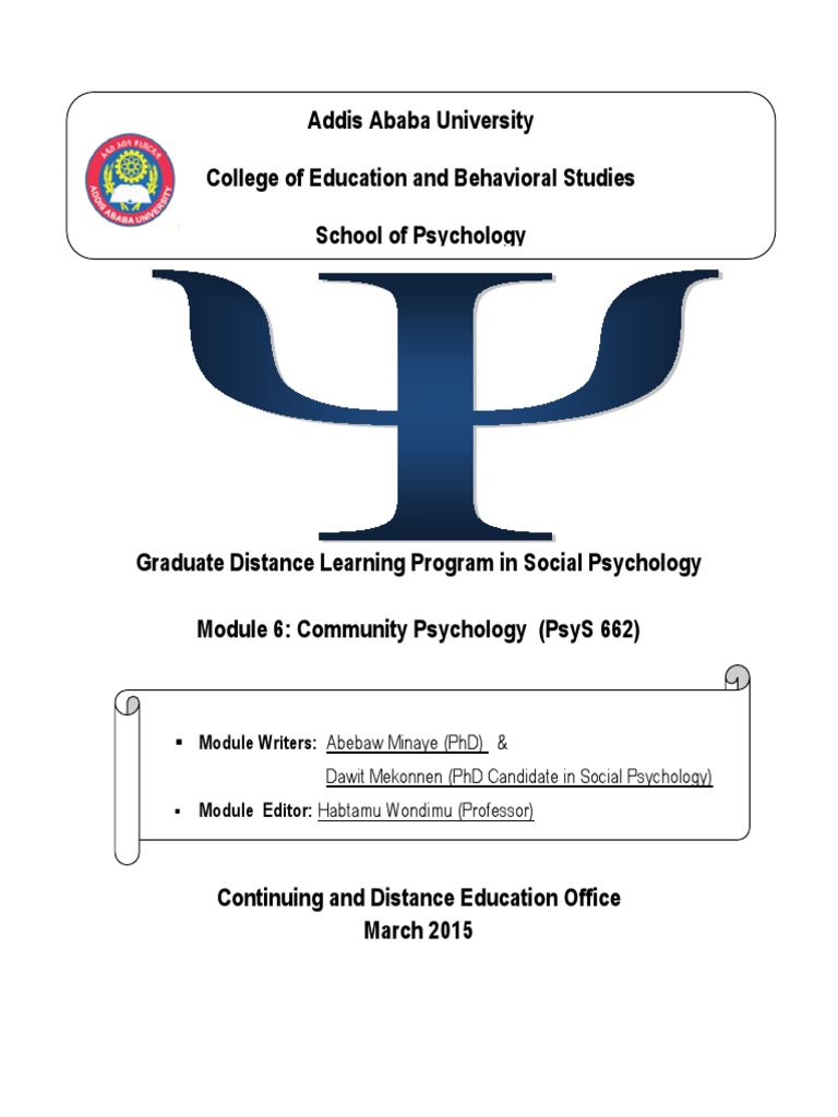 Community Psychology Principles and Values | PDF | Community | Value ...