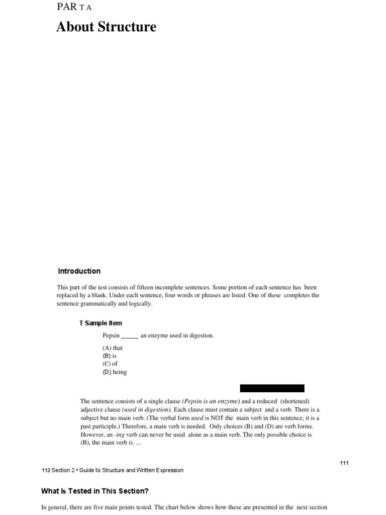 Structure 1 PDF | Download Free PDF | Object (Grammar) | Sentence ...